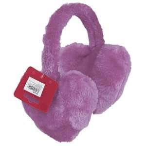 Girls Purple Heart Fluffy Earmuff Ear Muffs Warmers Earmuffs For Kids ...