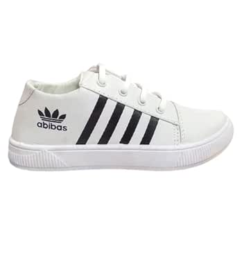 Buy Kintax abibas Casual Sports Shoes| White Shoe with Black Stripe at ...