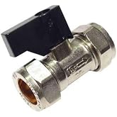 Pipestation 15mm Isolation Valve, 1 Pack with Red & Blue Handle - Lever ...