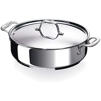 Viners 30cm Stainless Steel Sauté Pan with Ceramic Interior, Vented ...