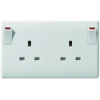 K M Electronics® Single to Double Switched 13A 13 AMP Socket Converter ...