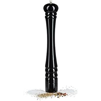 EXTRA LARGE WOOD WOODEN PEPPER MILL SALT GRINDER PROFESSIONAL 39cm ...