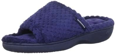 Isotoner Women's Popcorn Secret Sole Open Toe Mule Slippers: Amazon.co ...