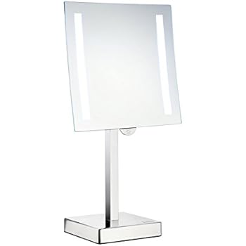 Contemporary Rectangular White Battery Operated Touch Switch LED Make ...