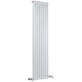 Milano Windsor - White Cast Iron Style Vertical Double Column Radiator ...