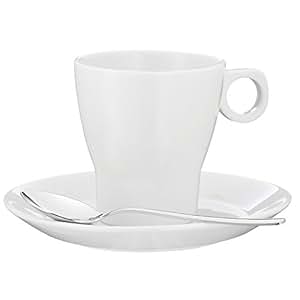 WMF Barista Café Crème Cup with Saucer and Spoon: Amazon.co.uk: Kitchen ...