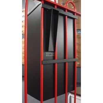 Gate/Railings Post Mail letter Box Rear Retrieval Large Capacity ...