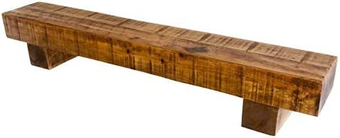 Funky Chunky Furniture 8x4 Rustic Solid Chunky Wood Block Support Shelf ...
