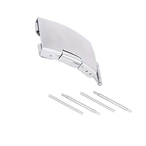 Fold-Over Watch Band/Strap Deployment Clasp + Spring Bars + Pins---22mm ...