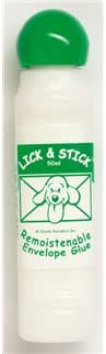 Lick & Stick Remoistenable Glue For Envelopes 50ml: Amazon.co.uk ...