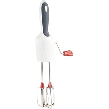 KitchenCraft Mechanical Rotary Hand Whisk, 25 cm (10"): Amazon.co.uk ...