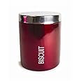 Kabalo Metallic Red Kitchen Large Airtight Biscuit Barrel Jar Cookie ...