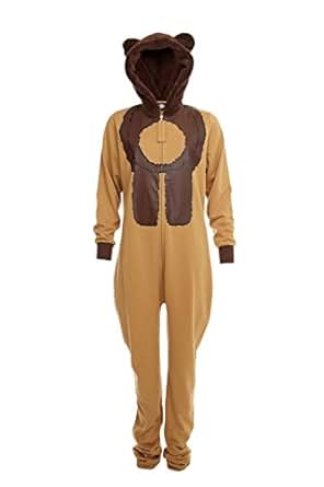 Teddy Bear Brown Adult Ladies Onesie: Amazon.co.uk: Clothing