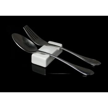 Posate appoggia coltelli appoggia posate ripiano in porcellana: Amazon ...