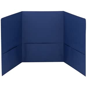 Smead Tri-Fold Pocket Folders, Letter Size, Dark Blue, 20 per Box ...