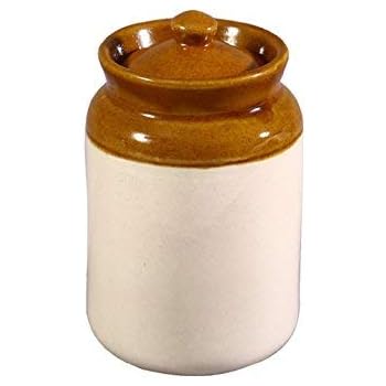 Buy Traditional Ceramic Barni 1 LTR Storage Pickle Jar Pickle Barni ...