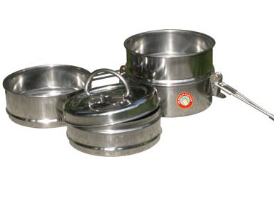 Stainless Steel 4 Tier Indian Tiffin (Large) - Plastic Free Shopper