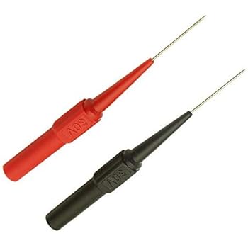 Multimeter Long Needle Point Insulated Test Probes Red: Amazon.co.uk ...