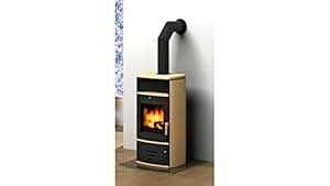 CONFORTO Kaminofen Ofen Modena 2.0, Sandstein, 6 kW, Dauerbrand ...