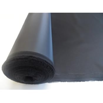 WATERPROOF HEAVY DUTY 600 DENIER POLYESTER CANVAS FABRIC - BLACK - PER ...