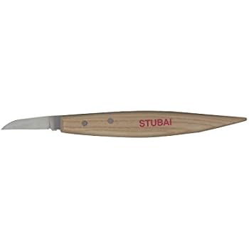 Stubai 510521 Sharp/Straight Chip-Carving Knife, Silver/Beige, 50 mm ...