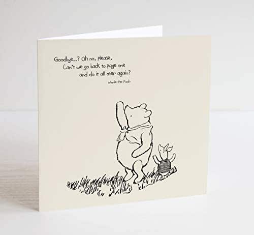 Winnie the Pooh Friendship/Leaving Card - Quote - Goodbye : Amazon.co ...