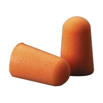 3M 1100C4 Tappi per le orecchie con scatola portaoggetti, Arancione, 8 pezzi (4 x 2 pezzi ...