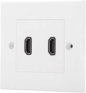 HDMI Modular Faceplate/Wall Outlet (2 x HDMI Port) : Amazon.co.uk ...