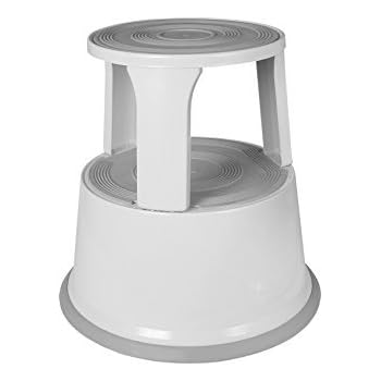 Rolling Kick Step Stool, GRY-Grey: Amazon.co.uk: Kitchen & Home