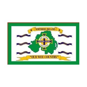 Northern Ireland - Irish Football Association Flag 5ft x 3ft: Amazon.co ...