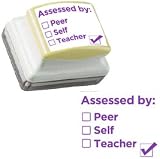 "Self assessed" Self inking teacher reward stamp X12056: Amazon.co.uk ...