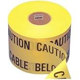 CAUTION ELECTRIC CABLE WARNING TAPE UNDERGROUND 25 MTRS : Amazon.co.uk ...