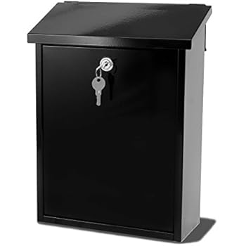 Gate/Railings Post Mail letter Box Rear Retrieval Large Capacity ...