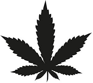 1 x 2 Plott Aufkleber Cannabis Marijuana Hanf Hanfblatt Blatt Sticker ...