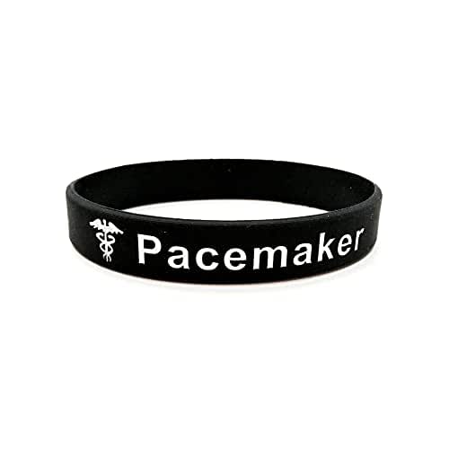 Pacemaker Wristbands Medical Alert ID Bracelets. Pacemaker Silicone ...