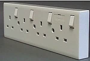 1 to 4 Gang Mains Socket Converter: Amazon.co.uk: Electronics