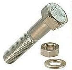M10X70 HT HEX HEAD BOLT ZP (INC NUT & WASHER) - (PACK OF 25): Amazon.co ...