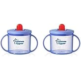 Tommee Tippee Free Flow First Cup Sippy Cup with Fold-Down, Leak-Proof ...