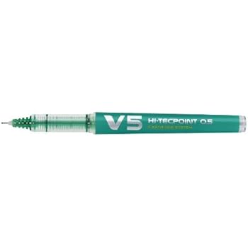 Pilot Hi -Techpoint V5 Cartridge System Pen Green Ink: Amazon.co.uk ...