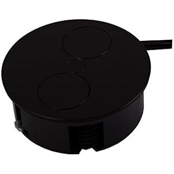 Einbau-Steckdose, rund, Edelstahl, Klappdeckel: Amazon.de: Elektronik