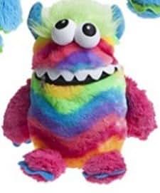 Childrens 9" Worry Monster Plush Soft Toy - Rainbow with Pink: Amazon ...