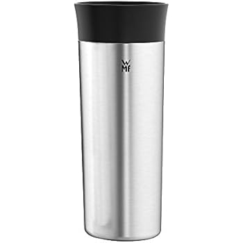 WMF Impulse Isolierbecher 350 ml, Höhe 22 cm, Thermobecher mit Automatikverschluss, 360 ...