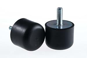 Set of 4 Rubber Buffer Crane Bump Stop Kra Male Thread Diameter 80 mm ...