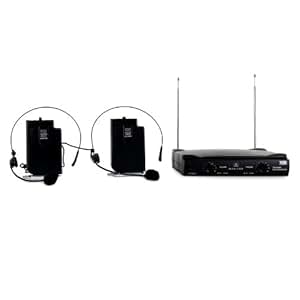 Malone VHF-2-HS 2-Kanal Funk-Headset-Mikrofon Set Doppel VHF ...