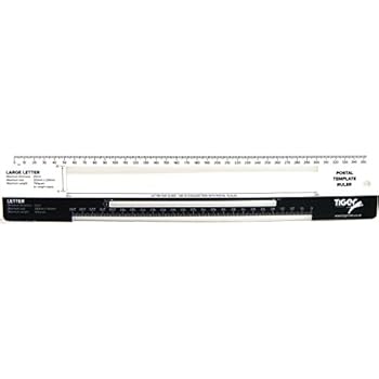 Postal Template Ruler Royal Mail Size Guide Postage Template PIP PPI ...