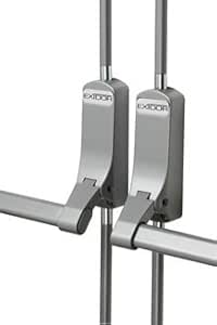 Exidor 294-4 push bar panic bolt for double non-rebated doors : Amazon ...