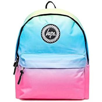 HYPE Backpack Rucksack School Bag for Girls Boys | Fade Clouds Pom Pom ...