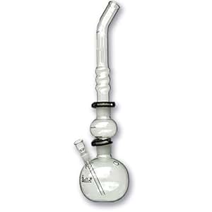 Große Bullet Bong - 67cm hoch, Ø 40mm, 18.8mm Chillum mit gebogenem ...