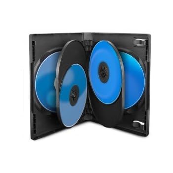 5 custodie da 8 posti per cd e dvd, spessore 27mm con tasca trasparente ...