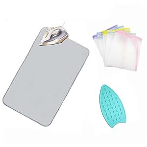 Upgraded Thick Ironing Blanket Portable Ironing Mat with Silicone Pad ...